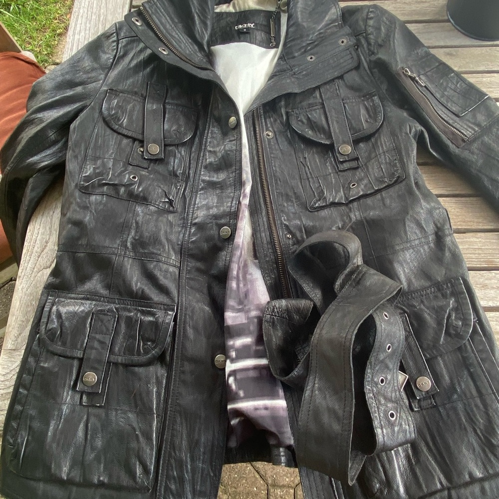 Dkny Leather Jacket - Gem